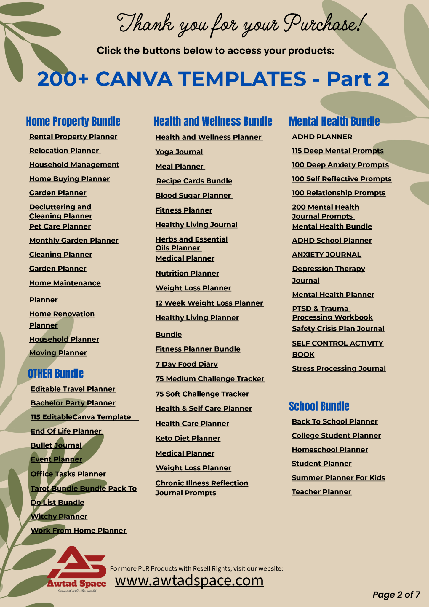 Canva Ultimate Mega Bundle: 300+ قالب كانفا جاهز للاستخدام لتعزيز أعمال المنتجات الرقمية الخاصة بك!